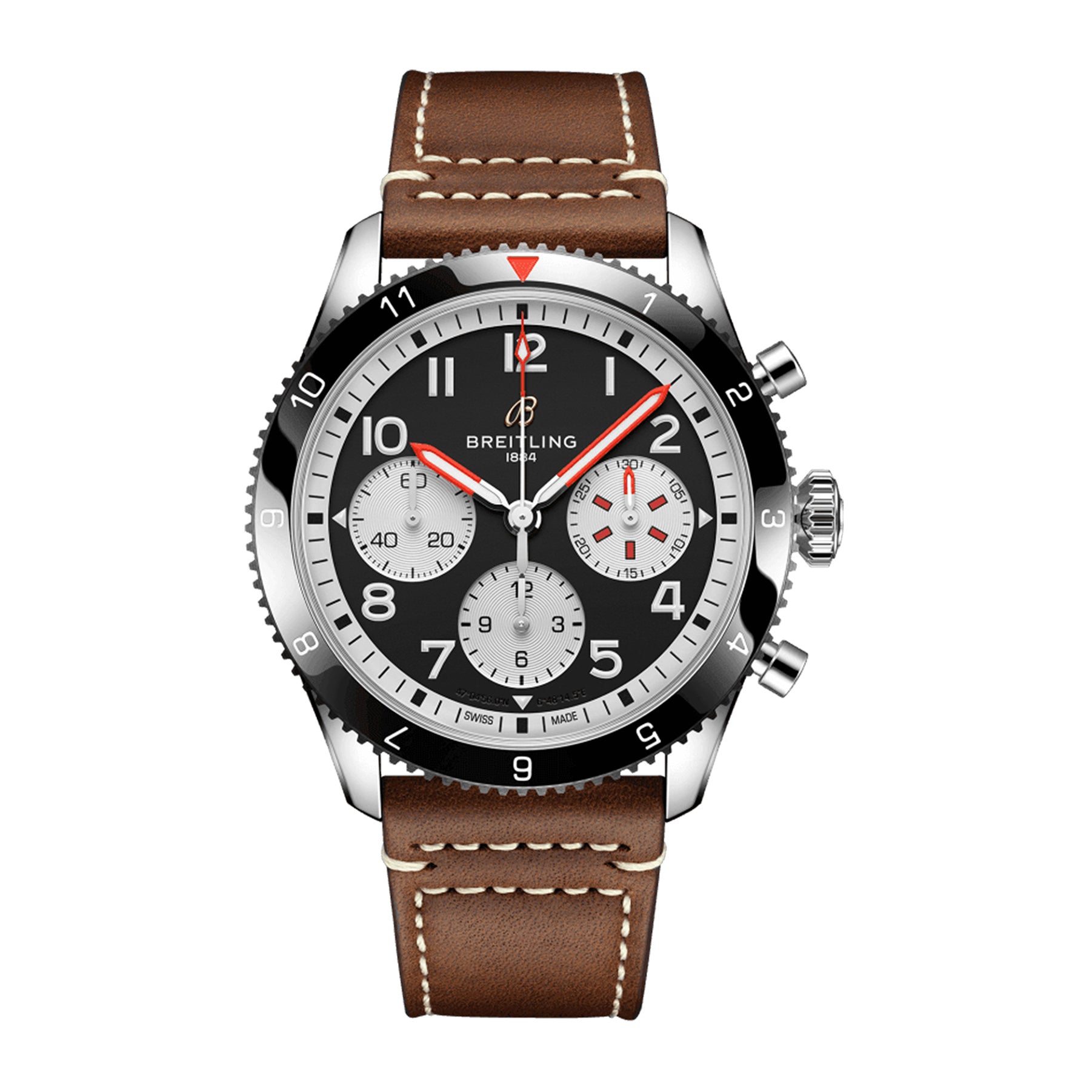 Breitling Classic Avi Chronograph Mosquito watch, 42mm Black Dial, Y23