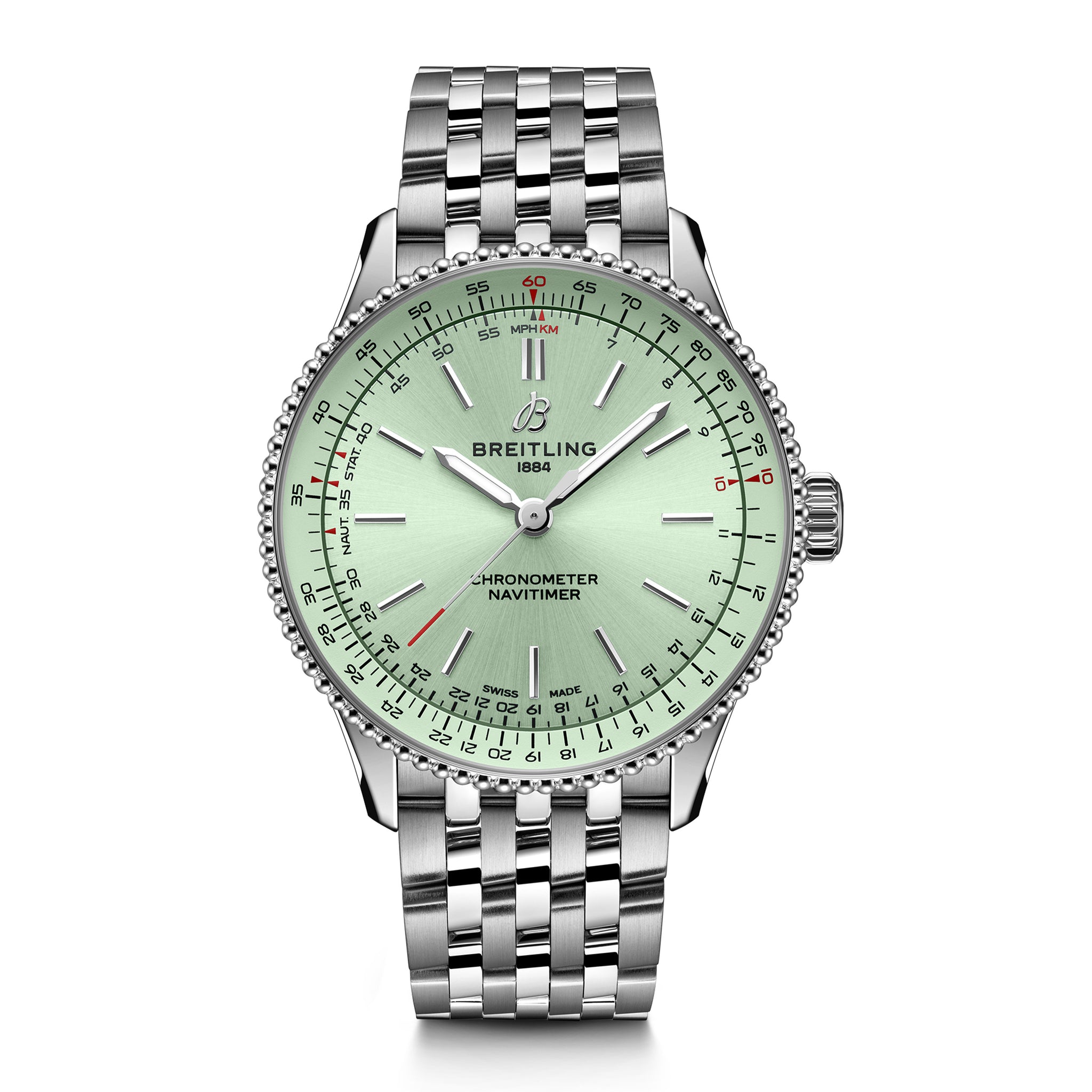 Breitling Navitimer 36 Watch, 36mm Green Dial, A17327361L1A1 | Burdeen ...