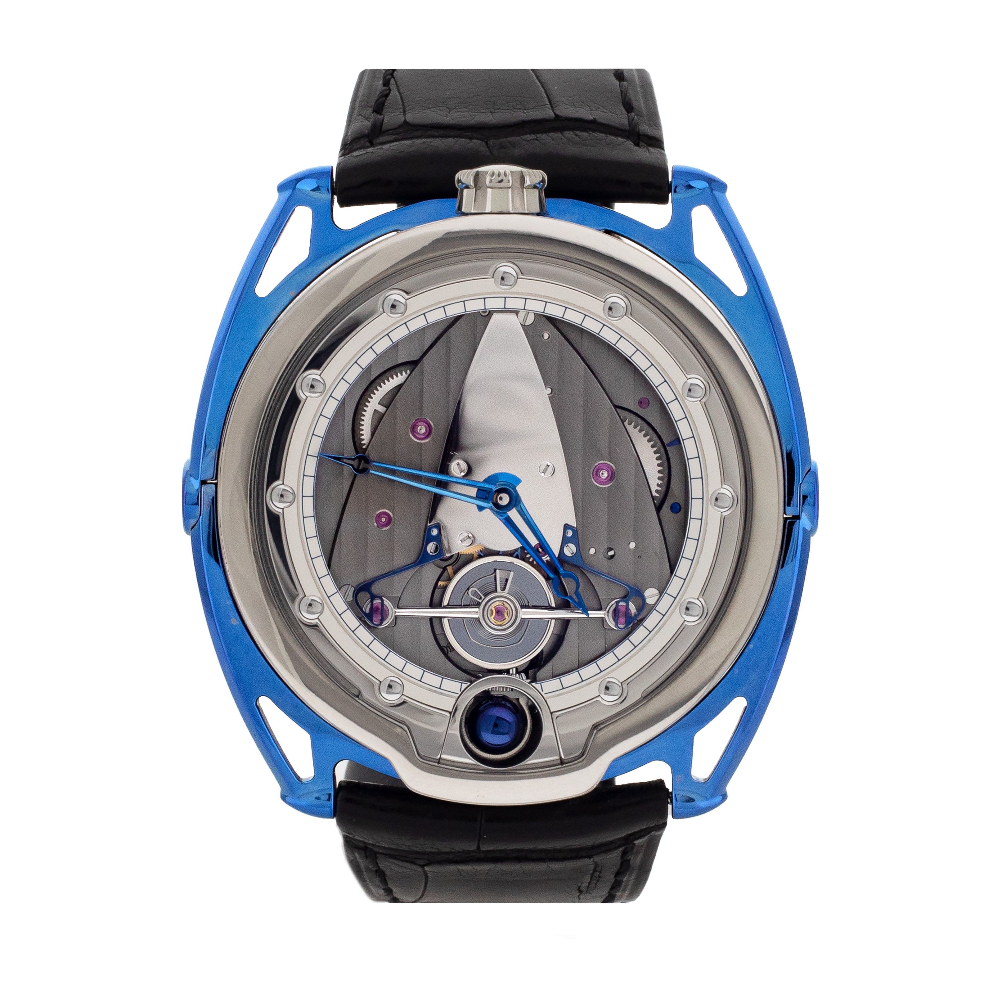 De Bethune DB28 Titanium Blue Skeleton dial 45mm DB28TIS5C6BS Full set