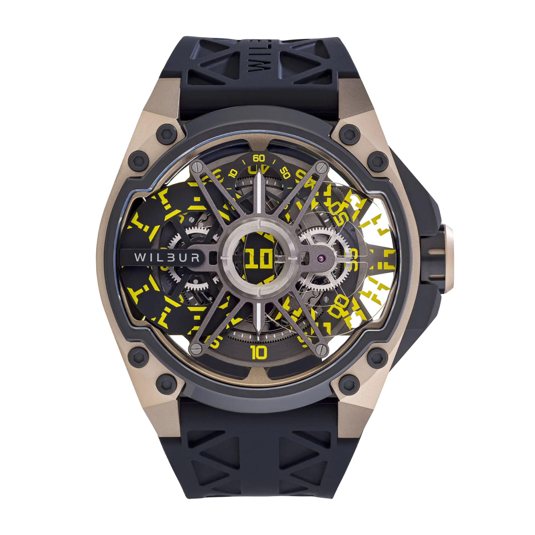Wilbur Leo JW1.4 Watch, 48mm Yellow Skeleton Dial, LEO-JW1.4 | Burdeen ...