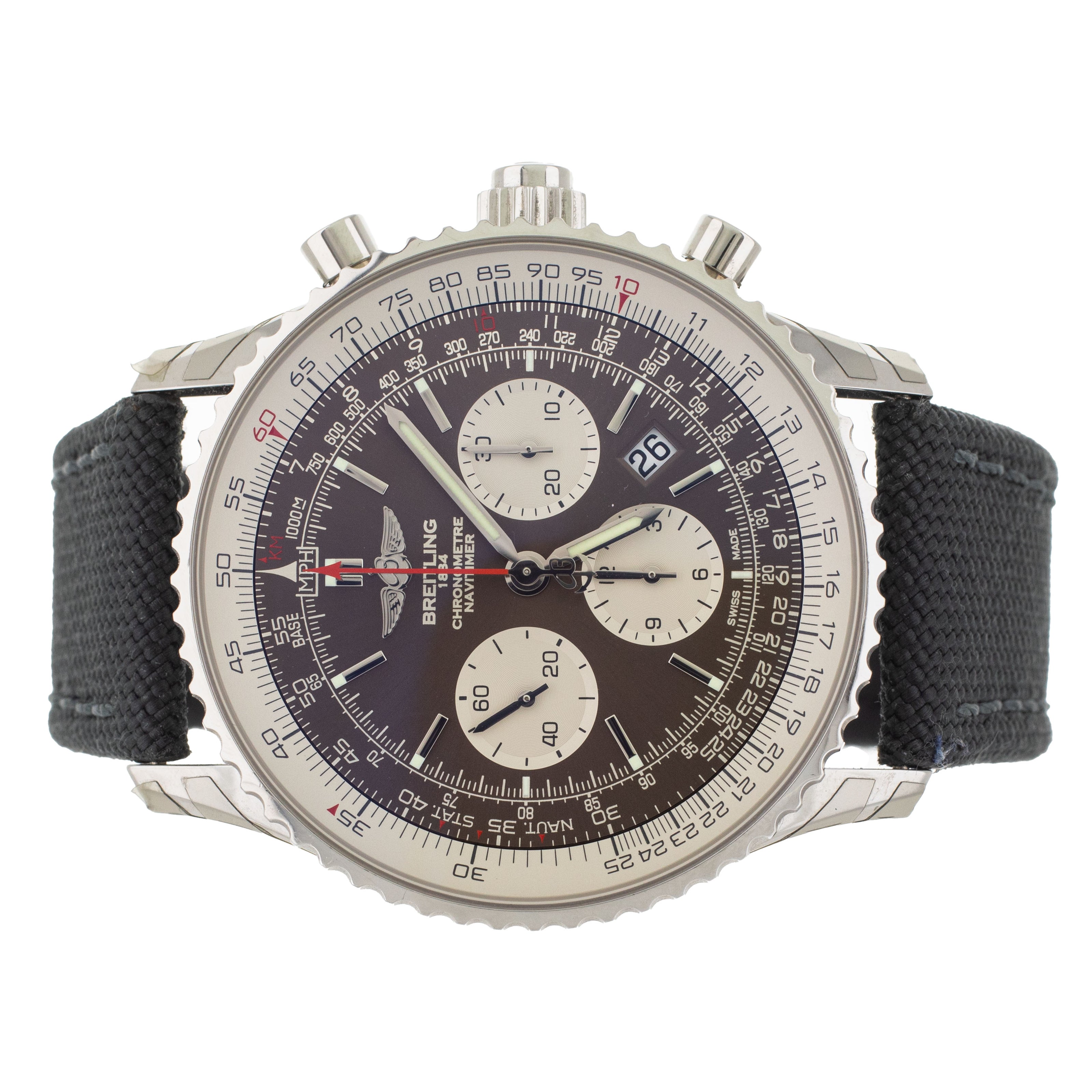 Breitling Navitimer Rattrapante Steel Brown Dial 45mm AB031021/Q615 Fu