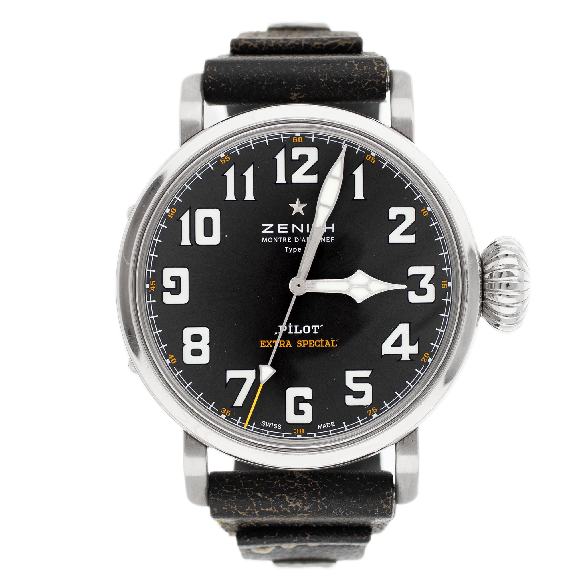 Zenith Pilot Type 20 Rescue Stainless Steel Black Dial 45mm 03.2434.67