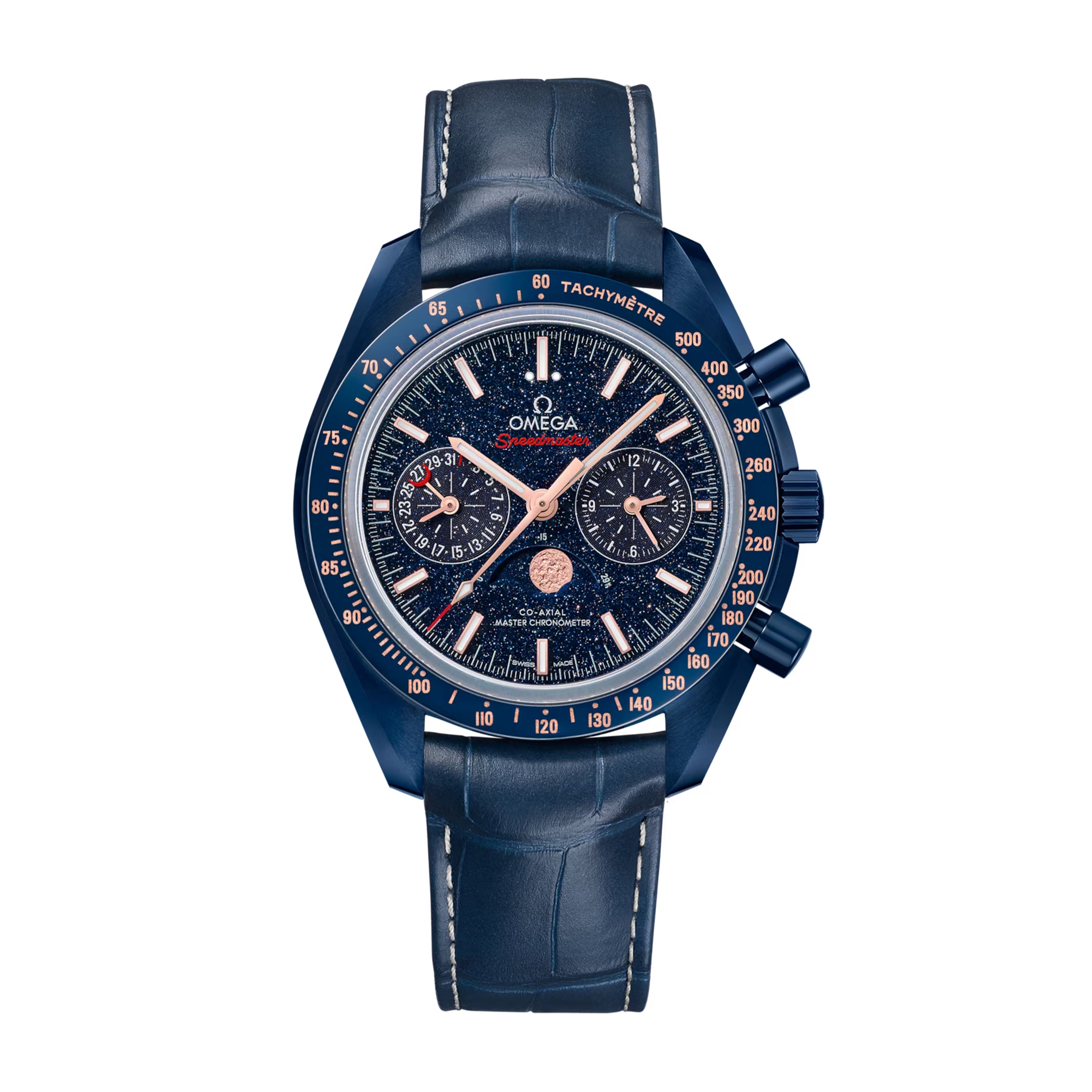 Omega Speedmaster Moonphase Blue Side of the Moon Watch, 44.25mm Blue ...