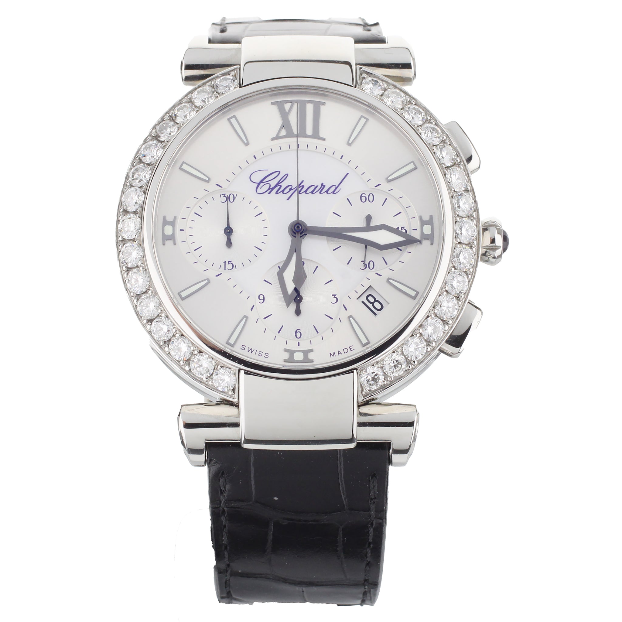 Chopard Imperiale Chronograph with Diamond Bezel 388549-3001 2.41cts 2