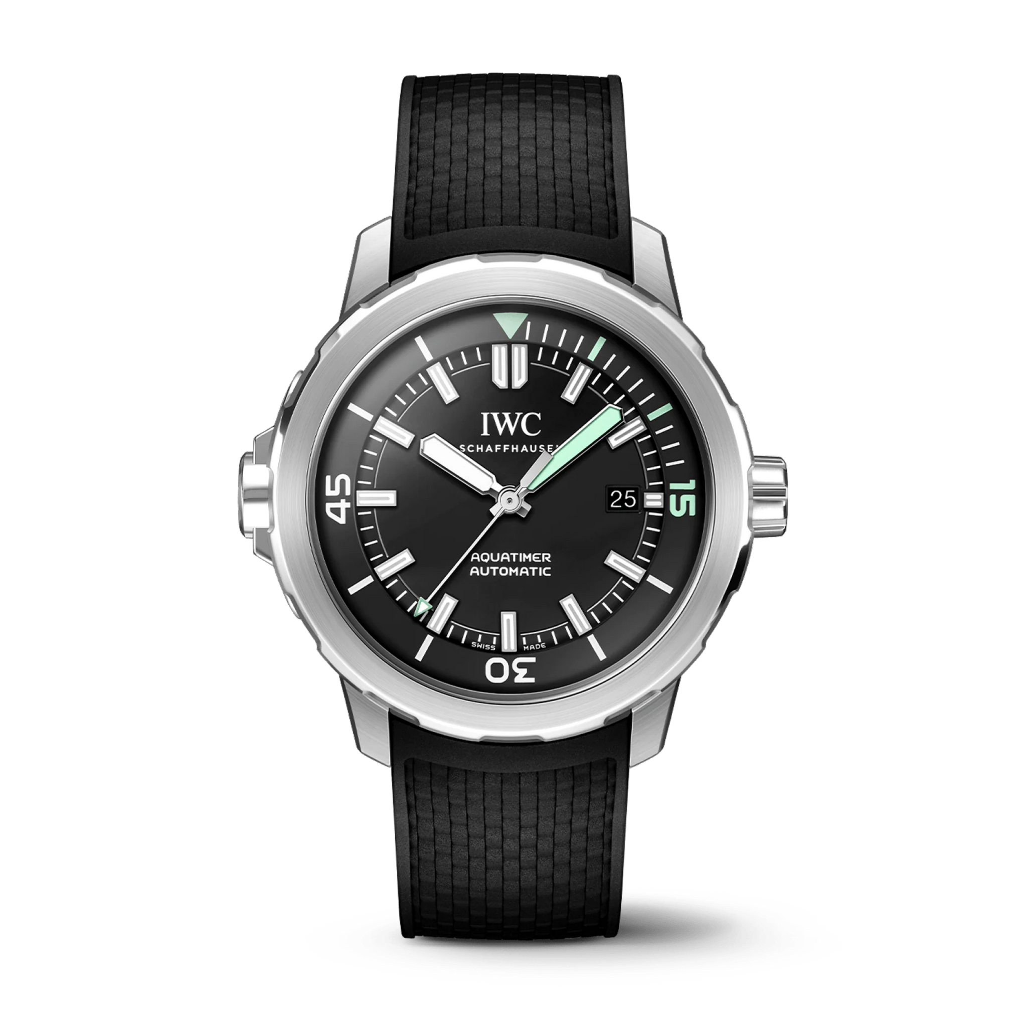 IWC Aquatimer Chronograph Watch, 44mm Black Dial, IW376803 | Burdeen's ...
